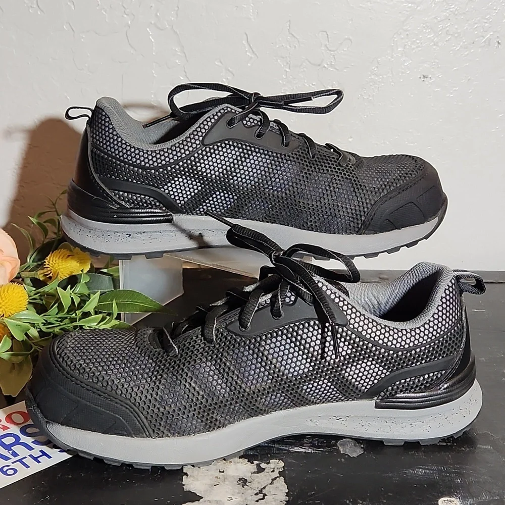 Skechers | Shoes | Skechers Mens 8 Oil Slip Resistant Hard Toe Black ...
